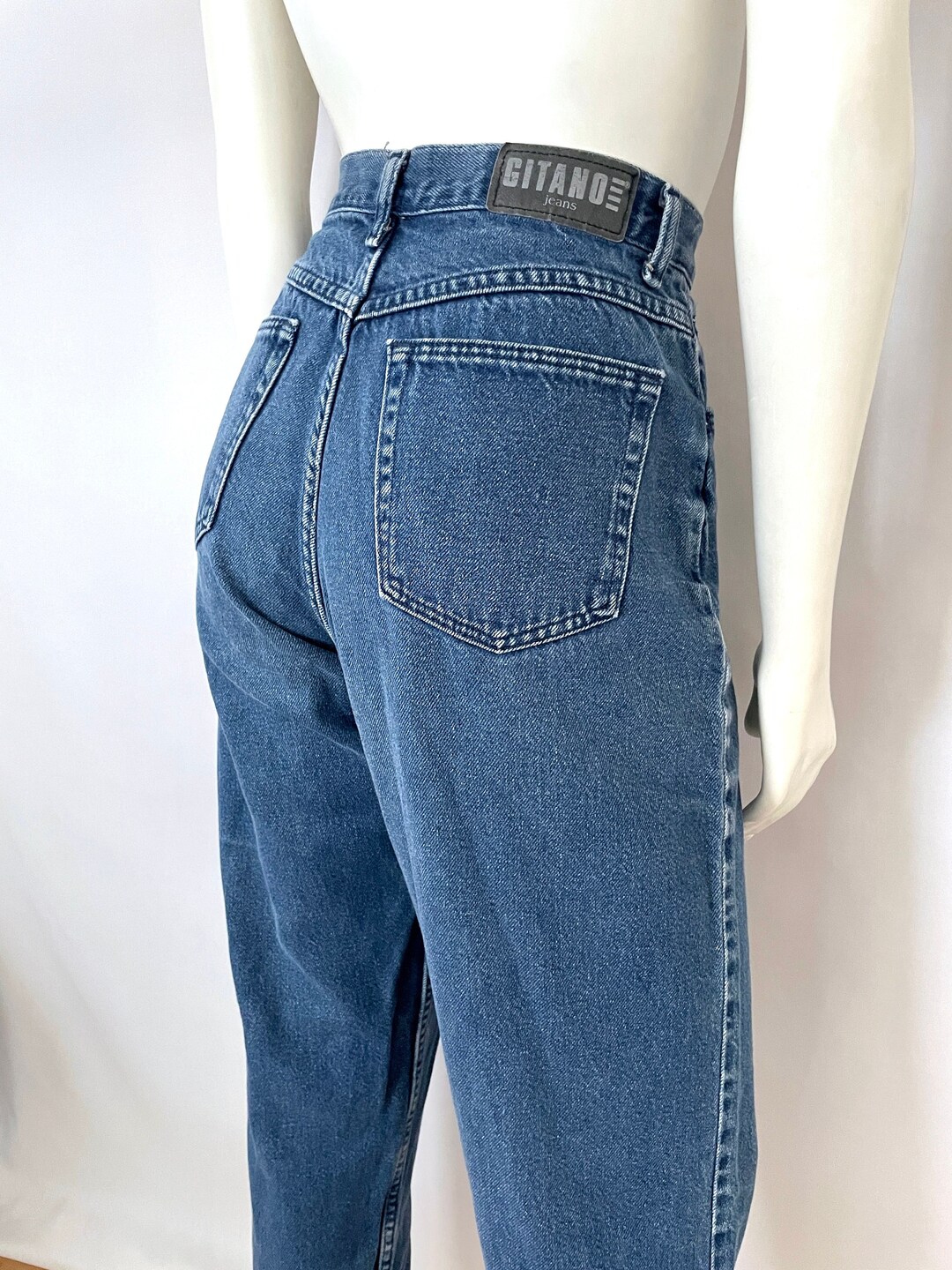 90's Gitano Jeans, Tapered Leg, Denim (size 12) - Etsy