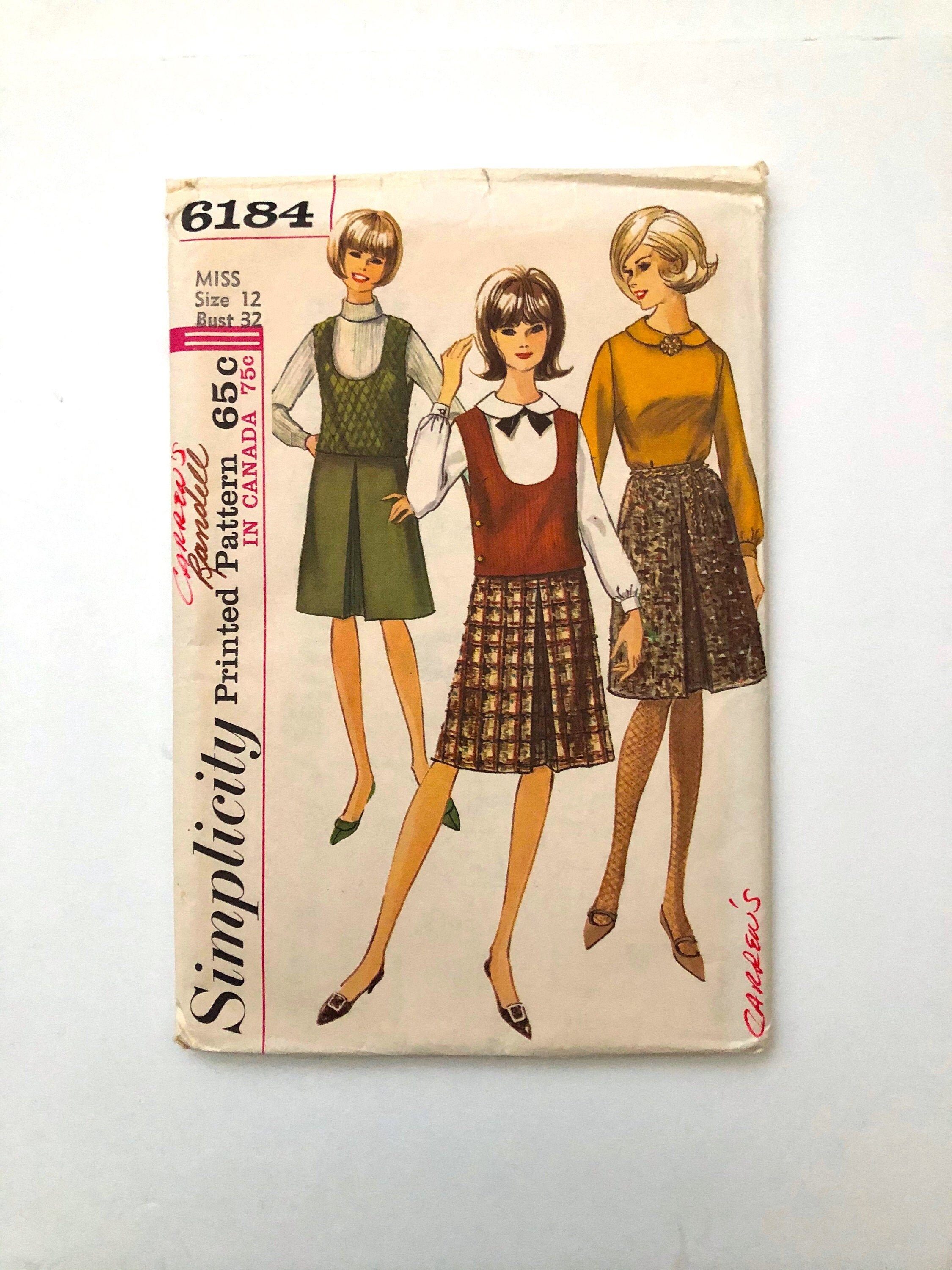 Patterns Sewing Simplicity 6927 misses blouse wrap skirt and shorts ...