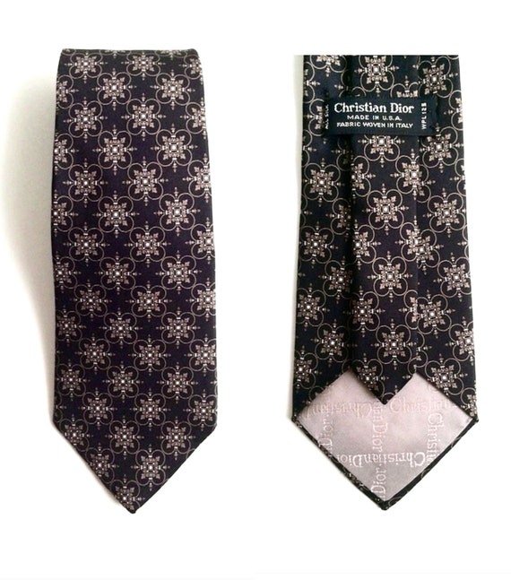 vintage black silk christian - Gem