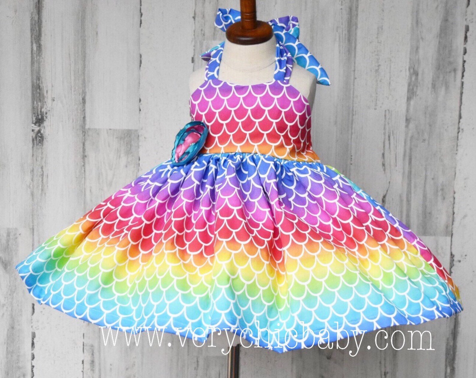 Rainbow Mermaid Dress Mermaid Birthday Dress - Etsy