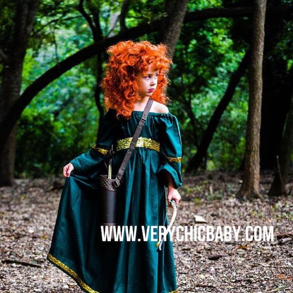 Merida Brave Costume - Etsy