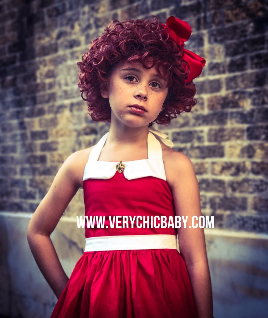 Little Orphan Dress, Girls Little Red Dress; Girls Orphan Halloween ...