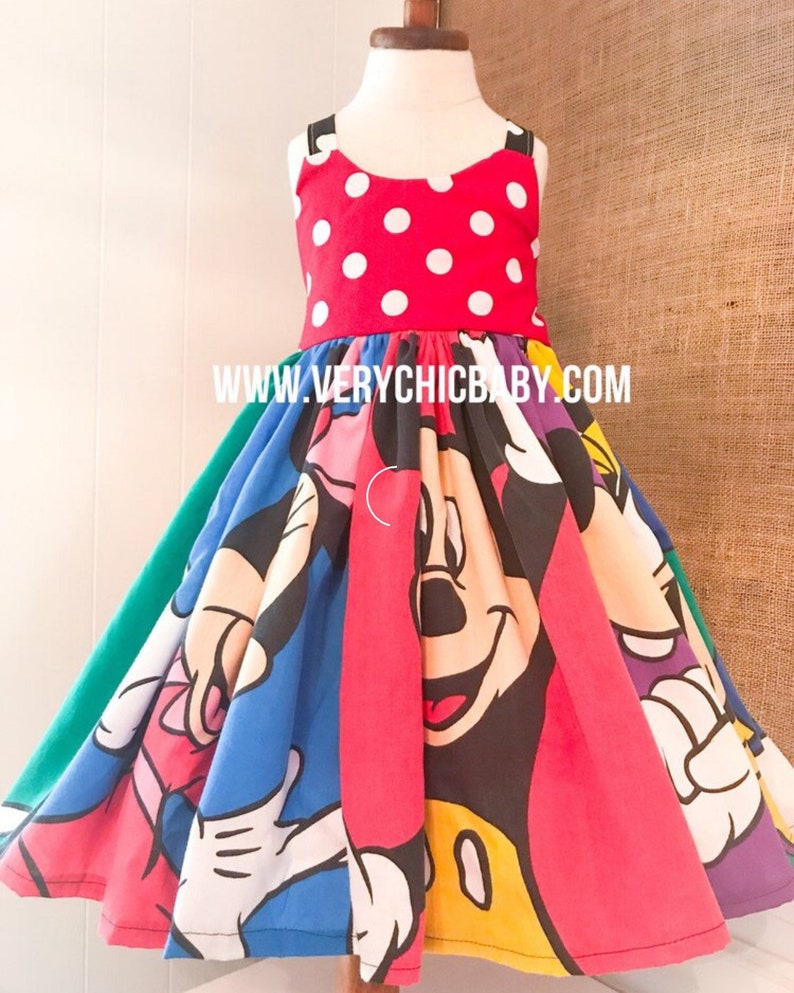 Mickey Mouse Dress Minnie Mouse Dress Mickey Dress Minnie - Etsy