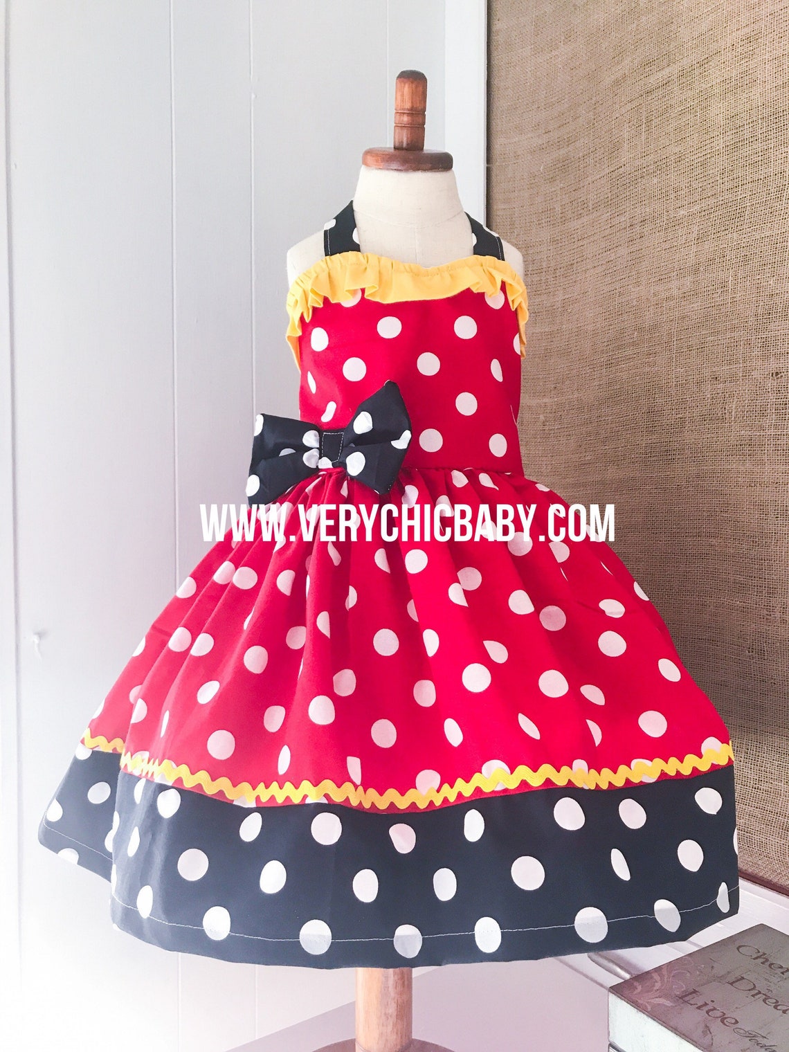 Sassy Minnie Mouse Dress, Full Twirl Skirt - Etsy