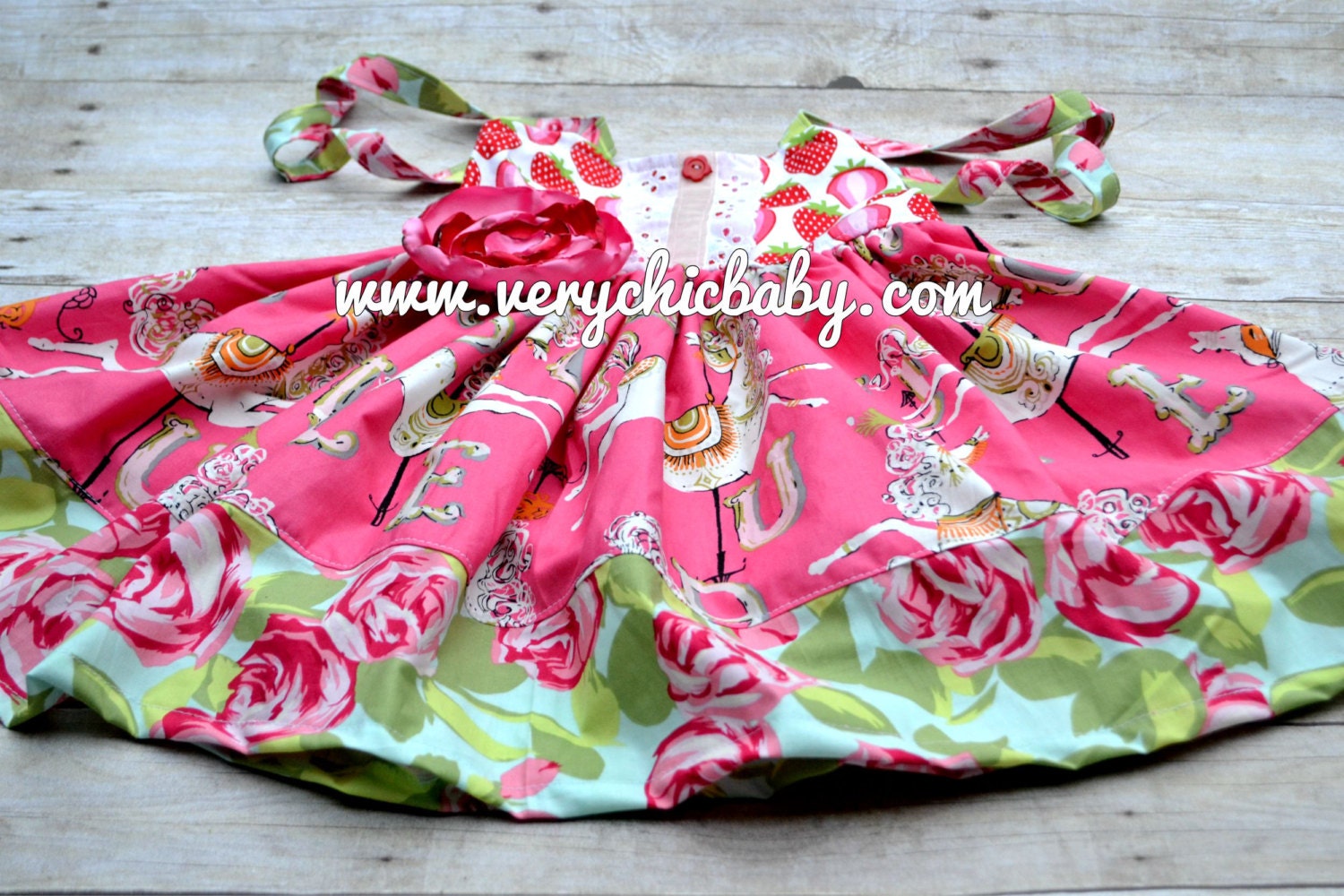 Carousel Dress Pink Carousel Dress Carousel Birthday Dress - Etsy