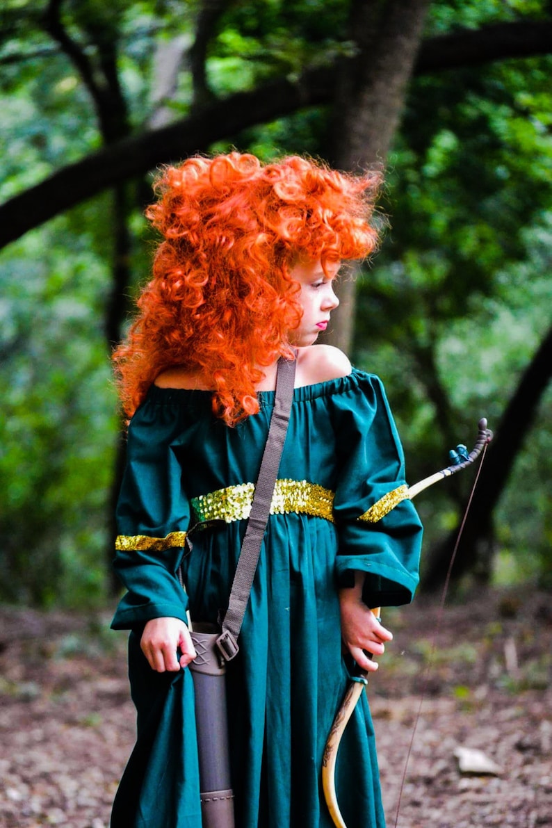 Merida Dress, Merida Dress Girls, Merida the Brave Costume Custom ...