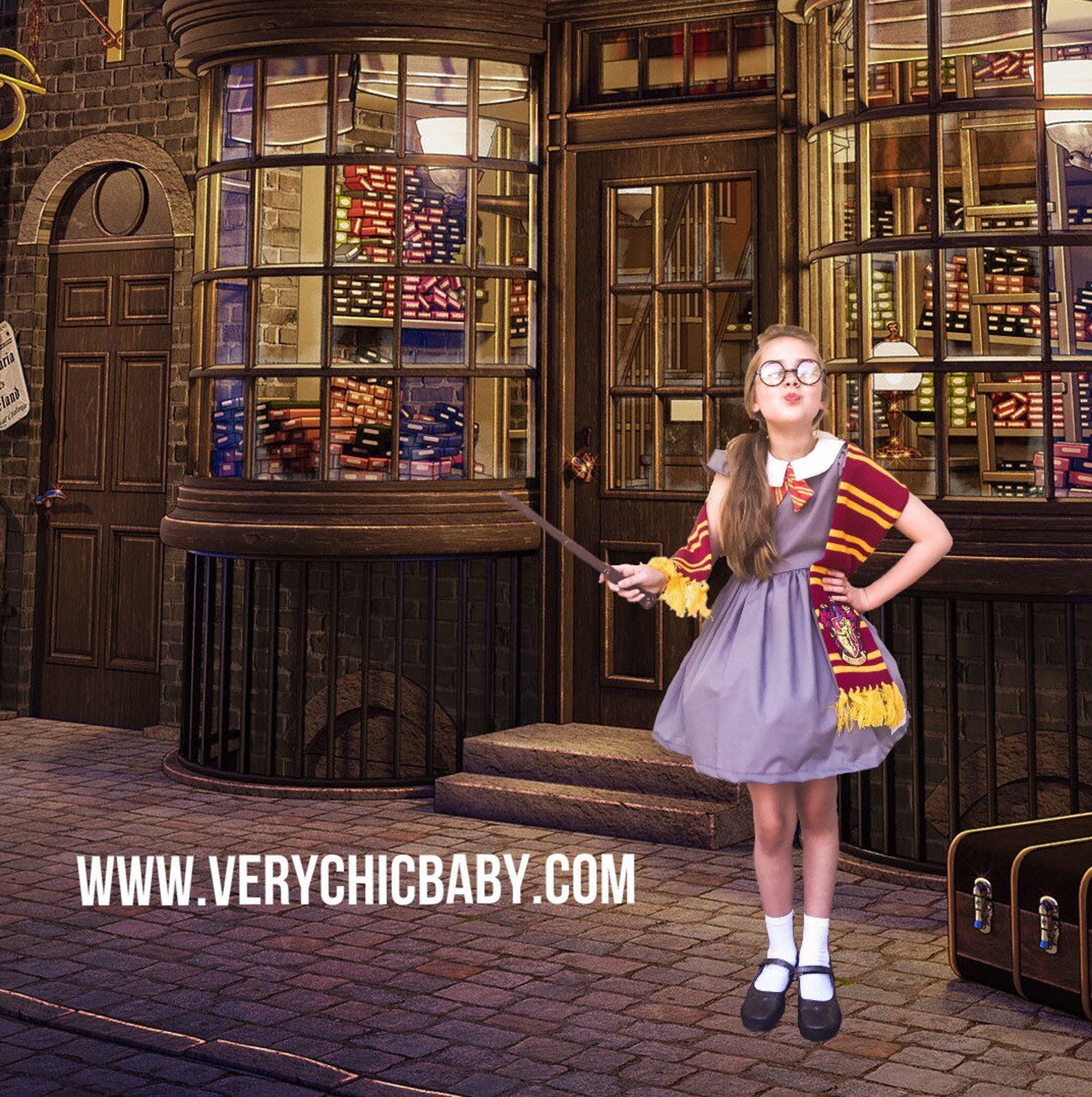 Wizard Dress Girls Girls Wizard School Costume Wizard - Etsy