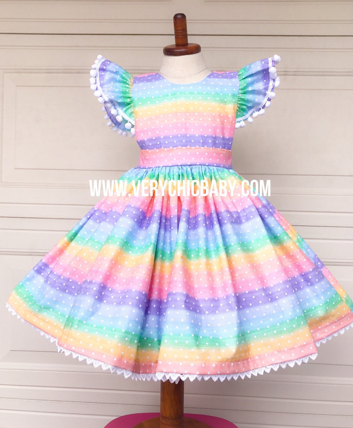 Rainbow Dress Rainbow Birthday Dress Girls Rainbow Dress | Etsy