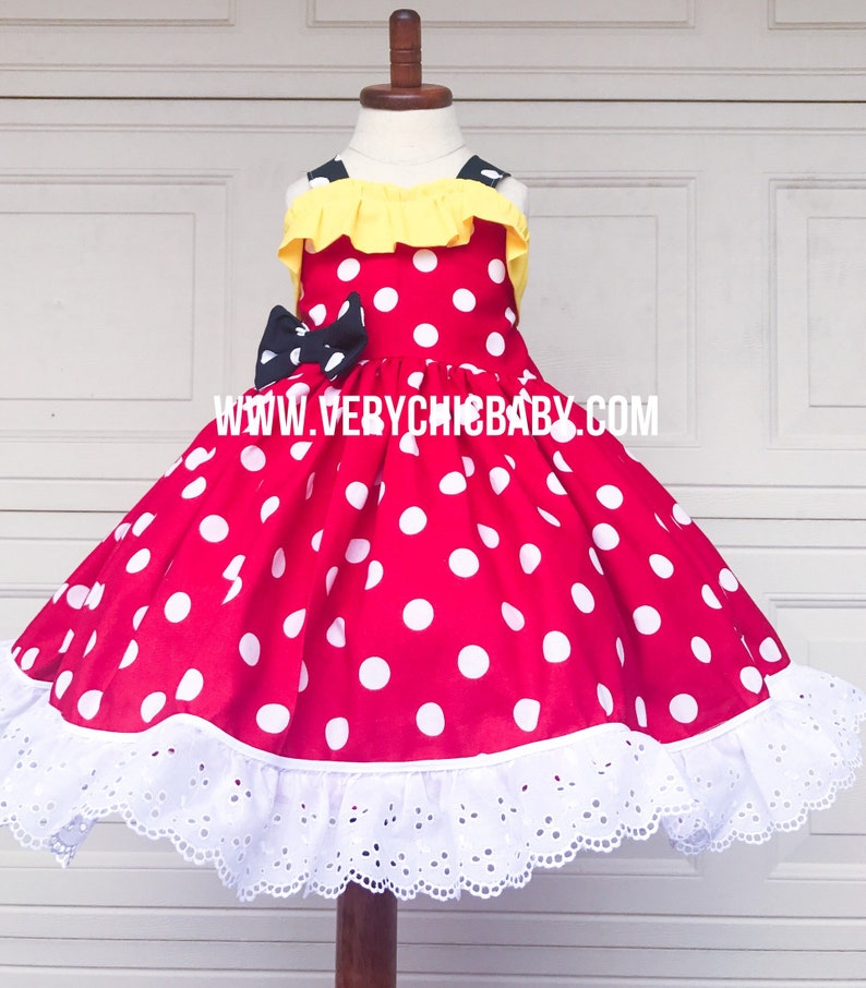 Minnie Dress Minnie Mouse Dress Classic Minnie Dress | Etsy