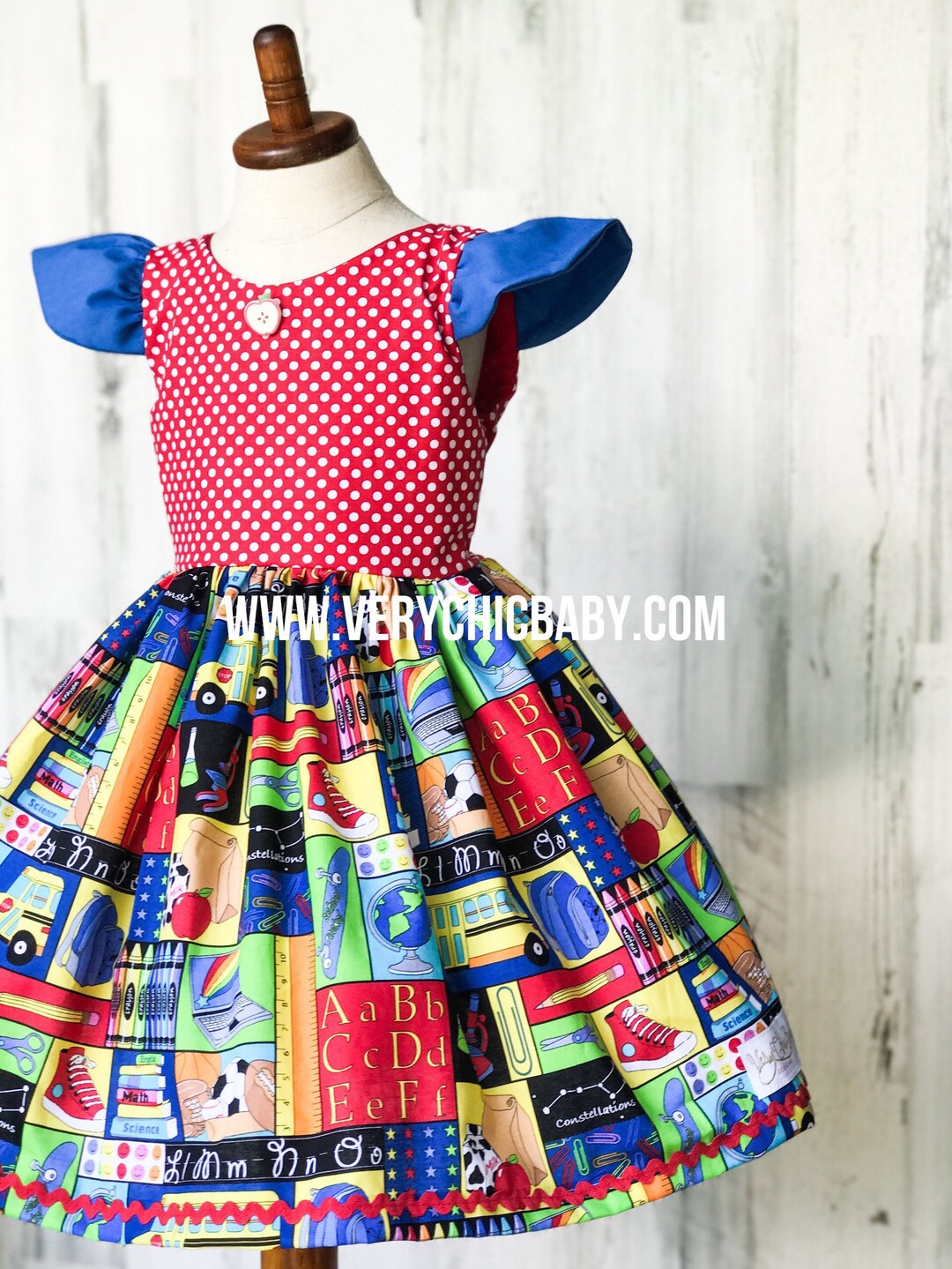 First Day of School Dress, Girls Back to School Dress - Etsy