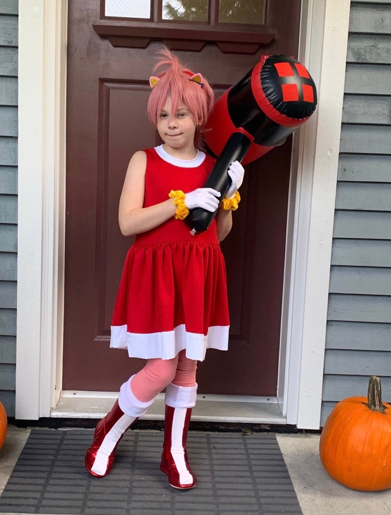 Amy Rose Costume Girls Amy Rose Costume Sonic Amy Rose Dress - Etsy