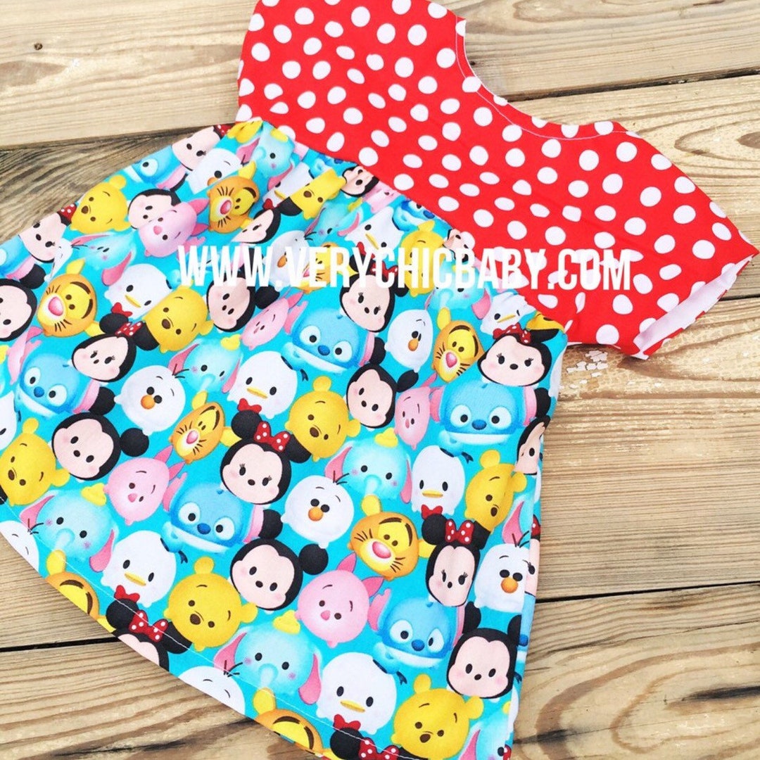 Tsum Tsum Dress, Tsum Tsum Top, Minie Mouse - Etsy UK