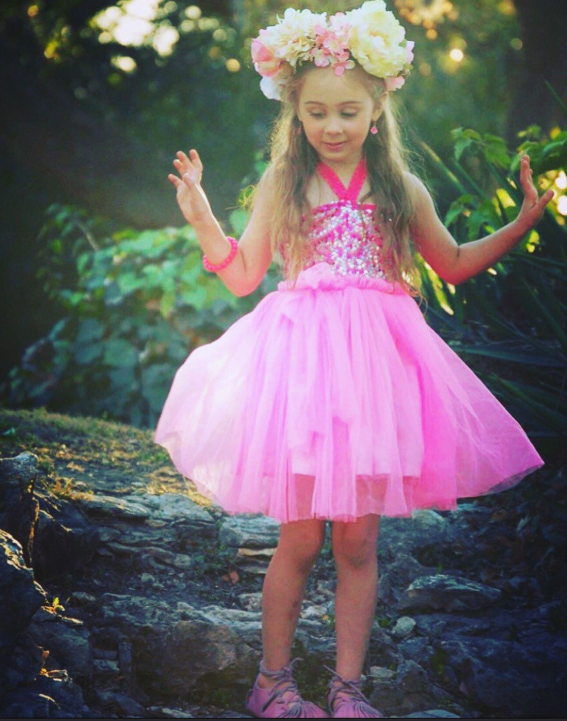 Pink Birthday Dress Birthday Party Dress Princess Dress - Etsy