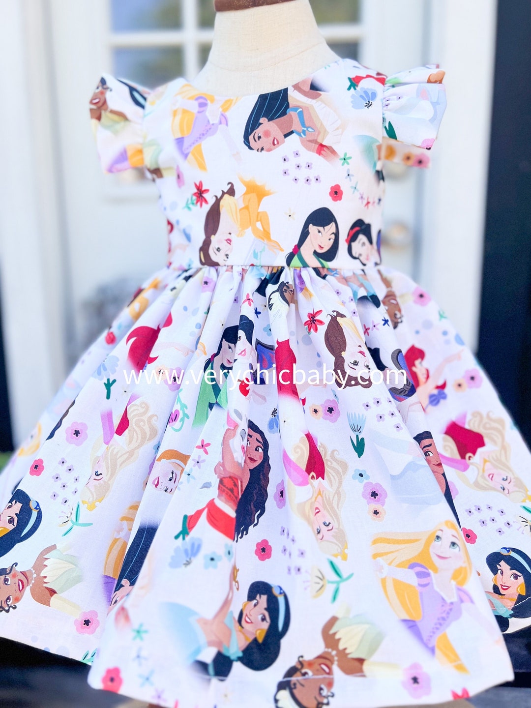 Princess All Princess Girls Dress, Princess Girls Birthday Dress - Etsy