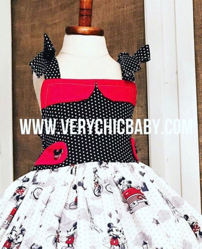 Minnie Mouse Dress Minnie Costume Minnie Mouse Girls Dress | Etsy