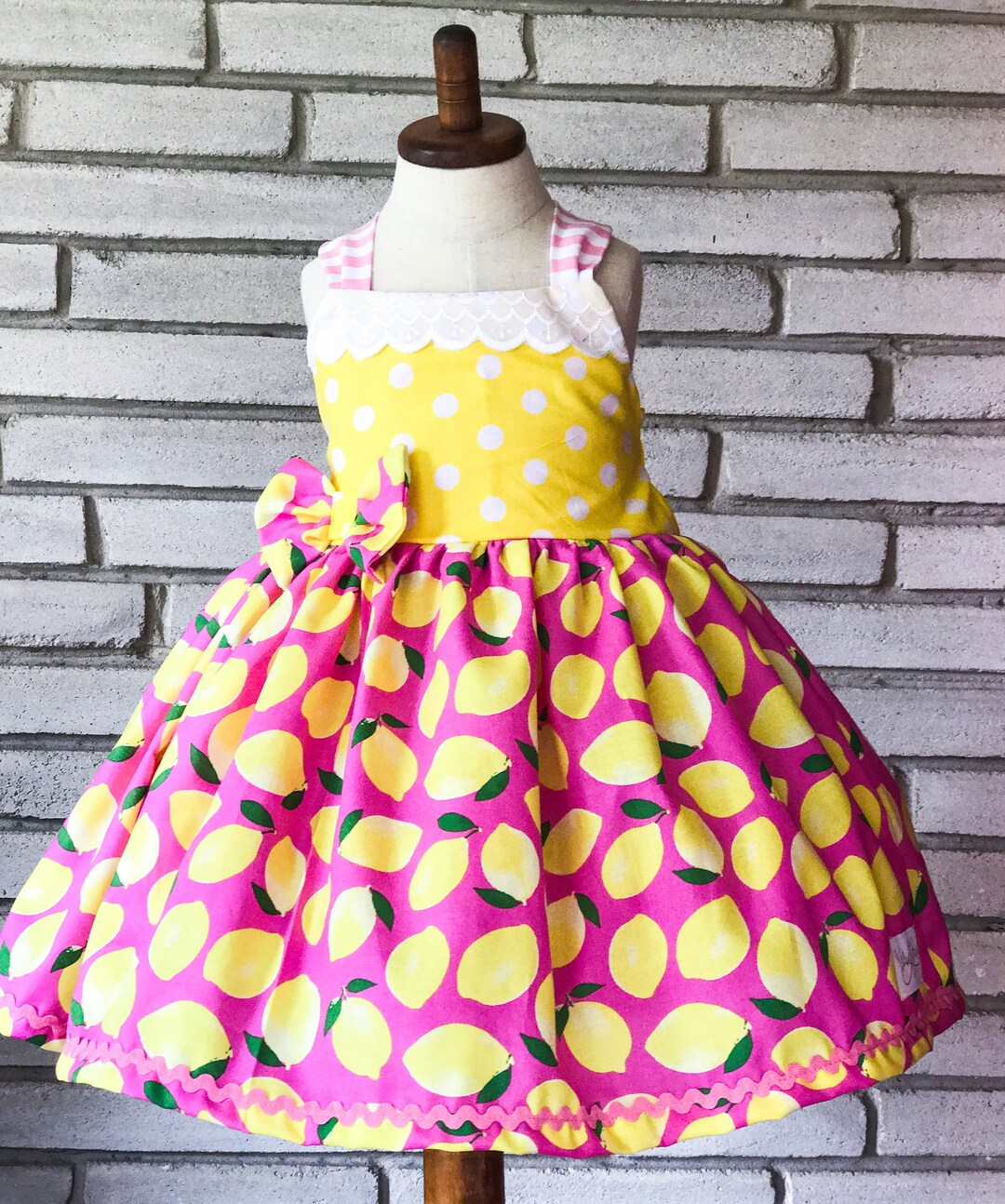 Lemon Dress, Lemonade Dress, Girls Lemon Dress, Lemonade Stand Dress ...