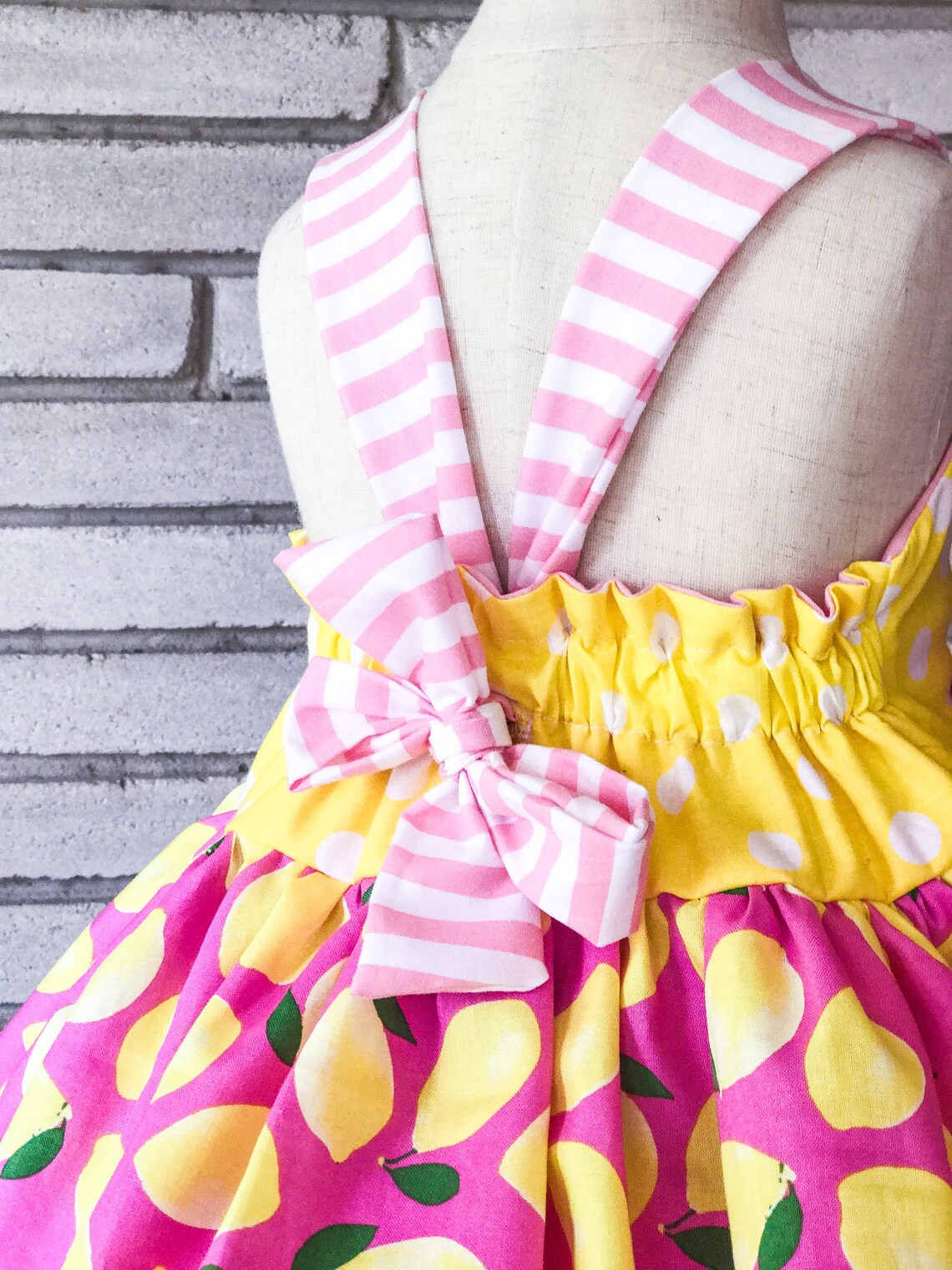 Lemon Dress, Lemonade Dress, Girls Lemon Dress, Lemonade Stand Dress ...