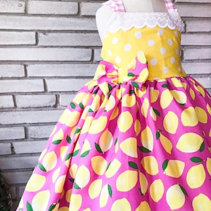 Lemon Dress, Lemonade Dress, Girls Lemon Dress, Lemonade Stand Dress ...