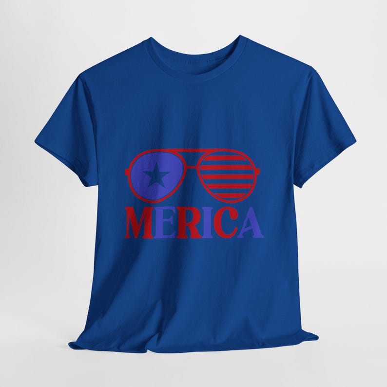 Merica Happy 4th of July Tshirt | Patriotic Graphic Tee With Vintage ...
