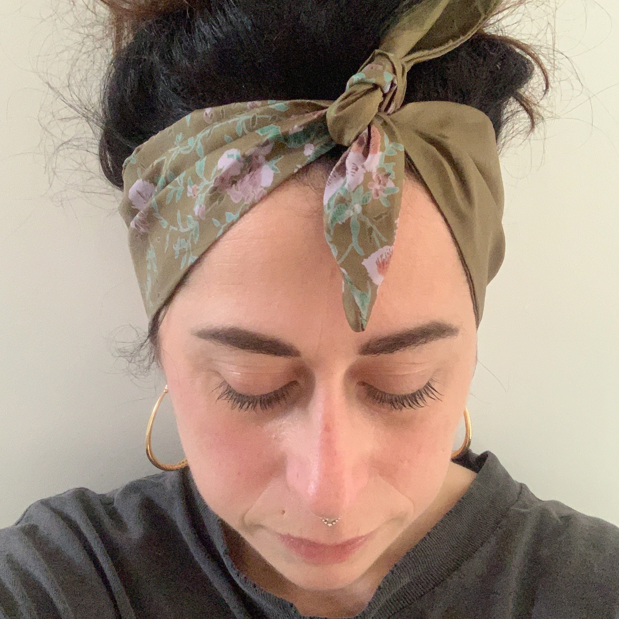 Boho Kopftuch, Kopftuch, Vintage Haargummi, Boho Schal, Stirnband ...