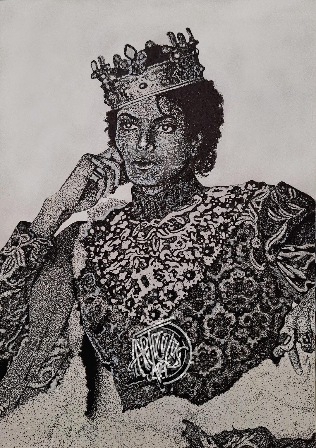 Michael Jackson Dotwork Portrait Digital Download - Etsy