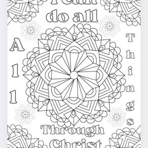 Christian Mandala Coloring Pages – 7 Printable Scripture Quote Designs ...