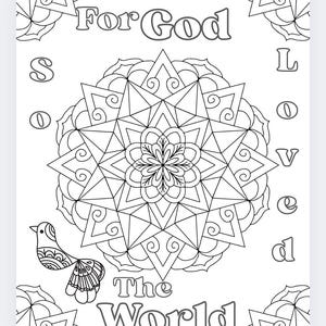 Christian Mandala Coloring Pages – 7 Printable Scripture Quote Designs ...