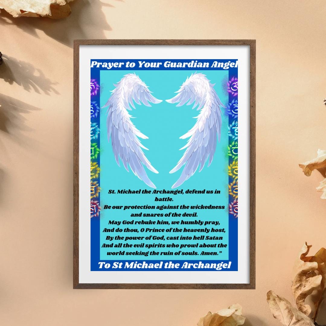 St Michael Archangel Prayer Printable, Wall Art, Digital Download ...