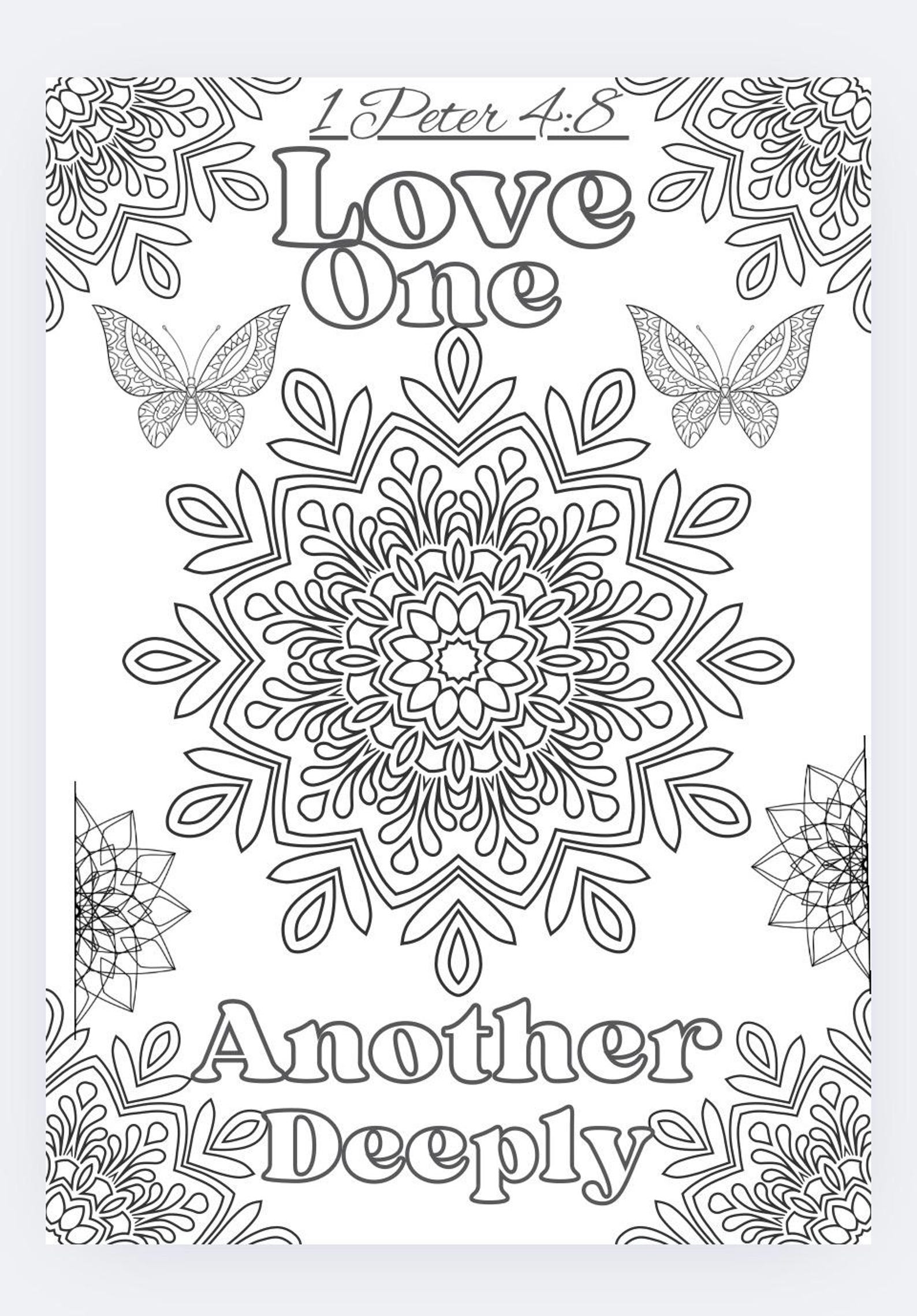 Christian Mandala Coloring Pages – 7 Printable Scripture Quote Designs ...