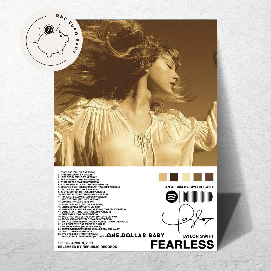 Taylor Swift's fearless taylor's Version High Quality, 300DPI Images for Digital Download Album ...