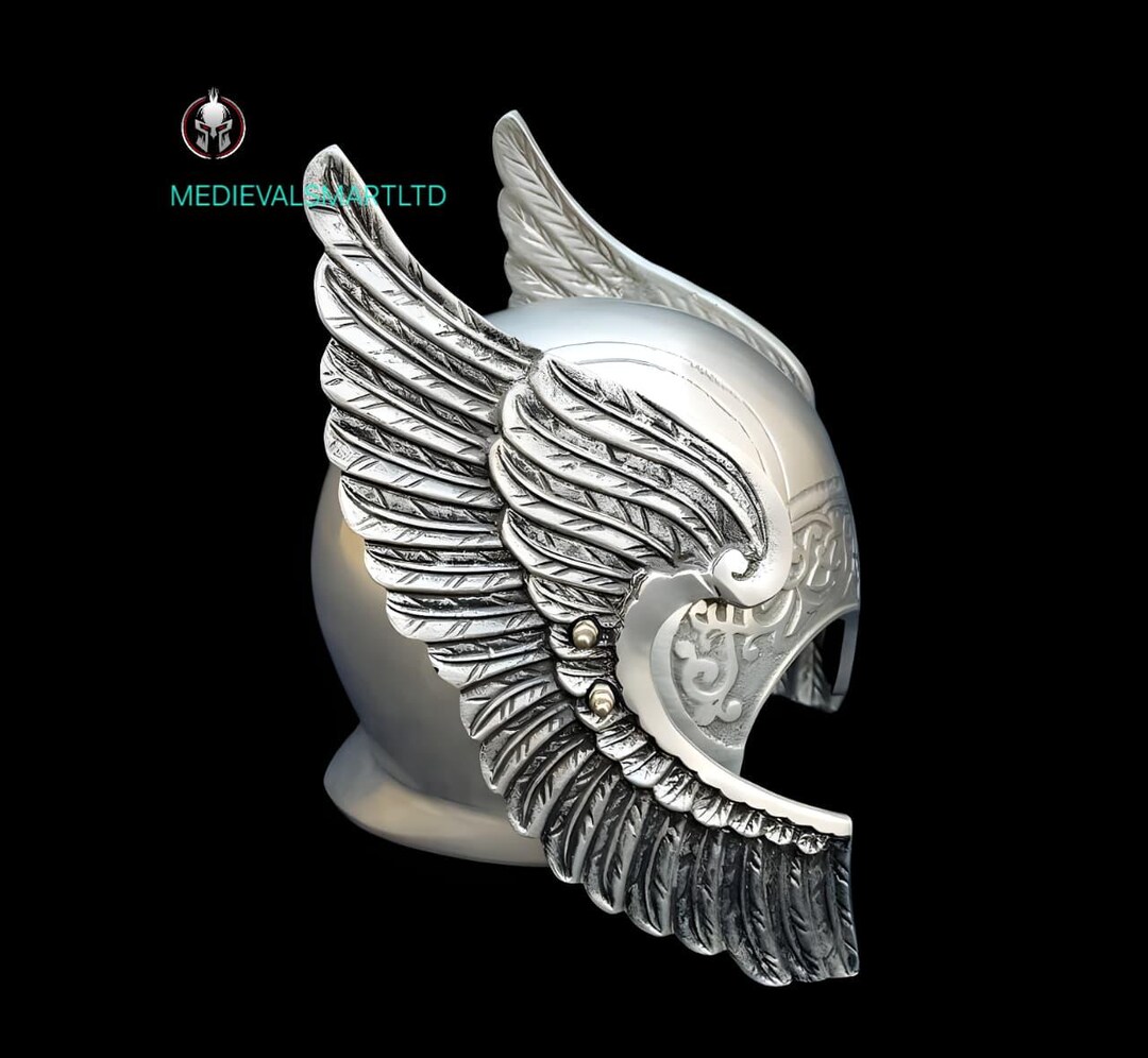 Viking Winged Helmet – Norse Warrior Armor – Medieval Fantasy LARP ...