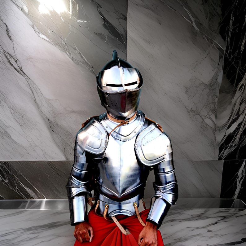 Medieval Half Body Plate Armor Renaissance Half Gothic Suit Armor