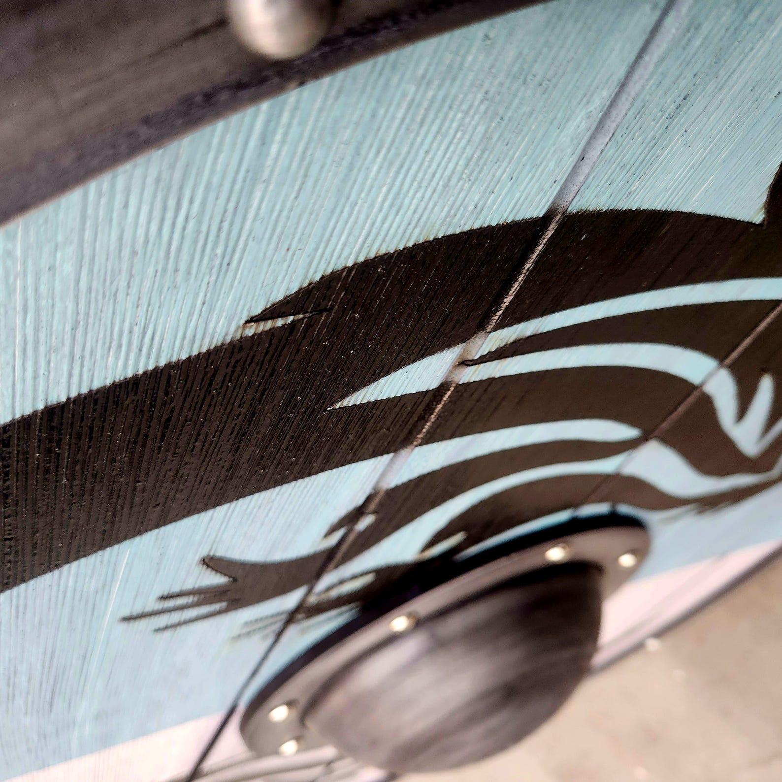 Viking Valhalla Raven Wooden Shield - Crow Designer Shield - Medieval ...