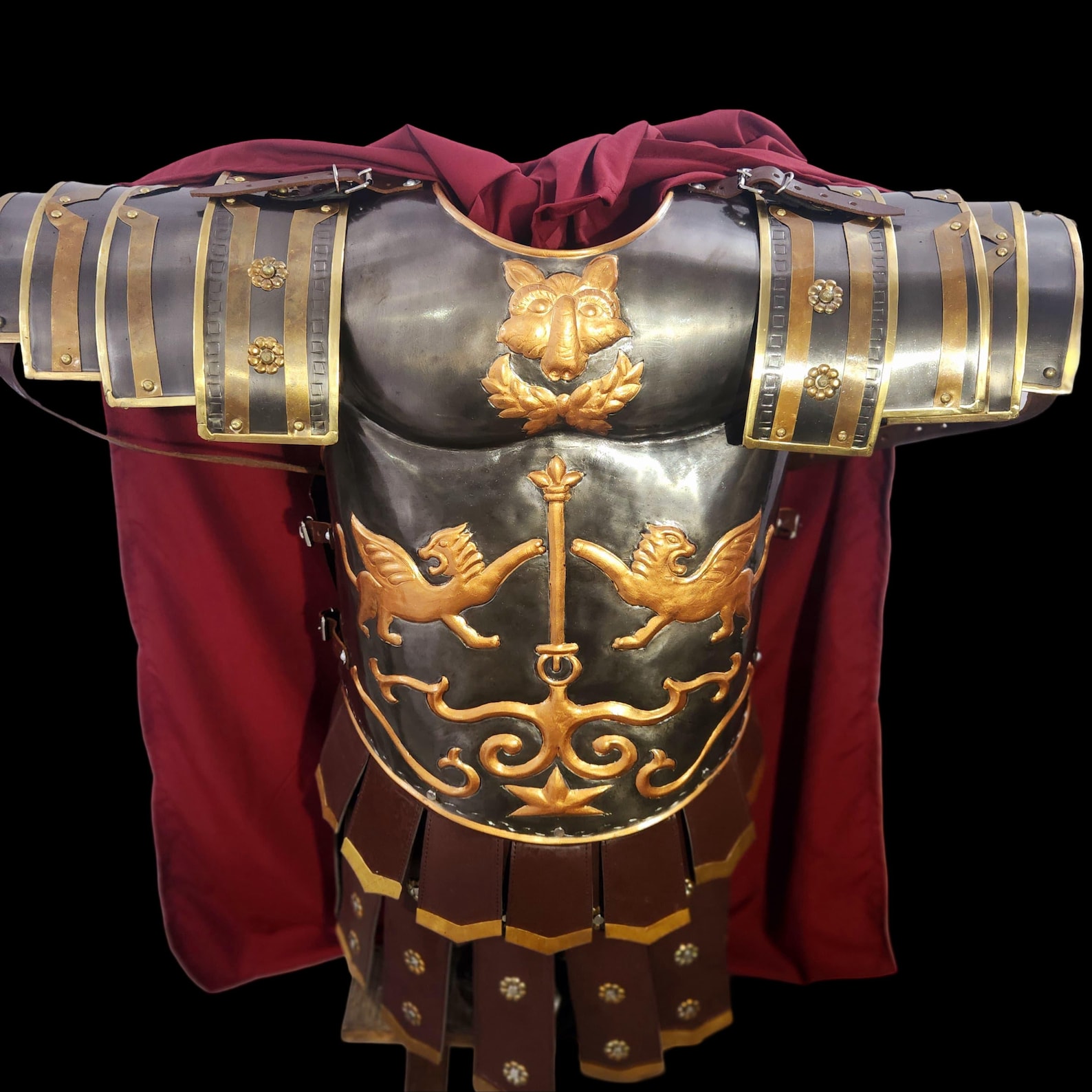 Roman Cuirass Knight Half Body Armor Breastplate - Greek Roman Armor ...