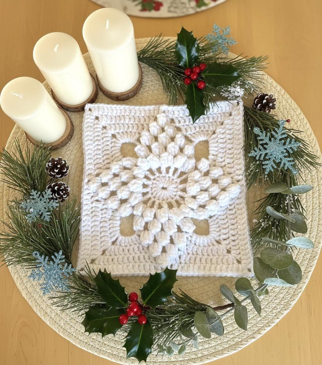 Granny Pattern Popcorn Square Crochet – Written PDF – Beginner Friendly ...