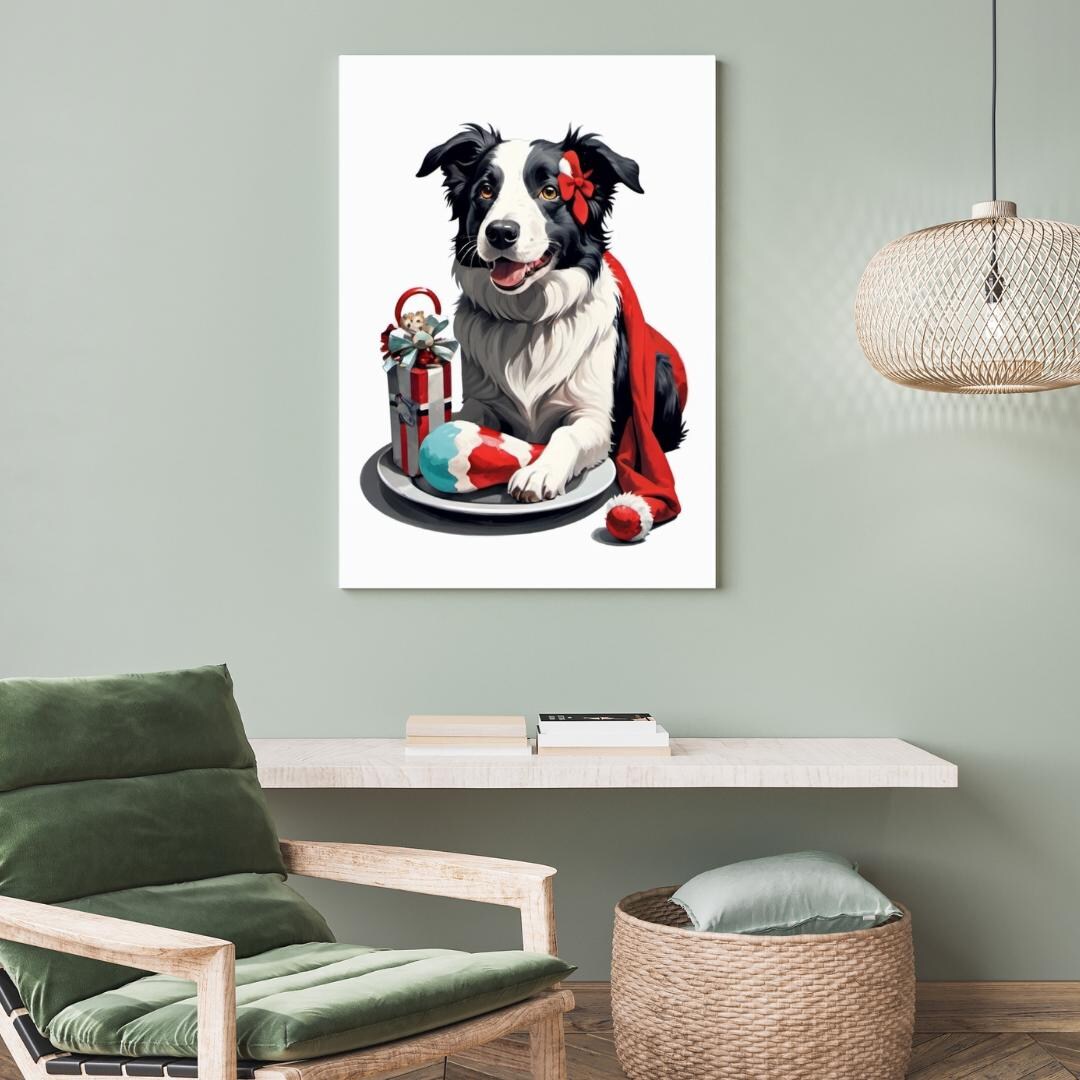 Border Collie Poster Animal Poster Gift Art Border Collie Wall Decor ...