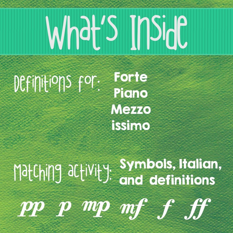 Dynamics Lapbook | Forte Piano | Loud & Quiet | General Music ...