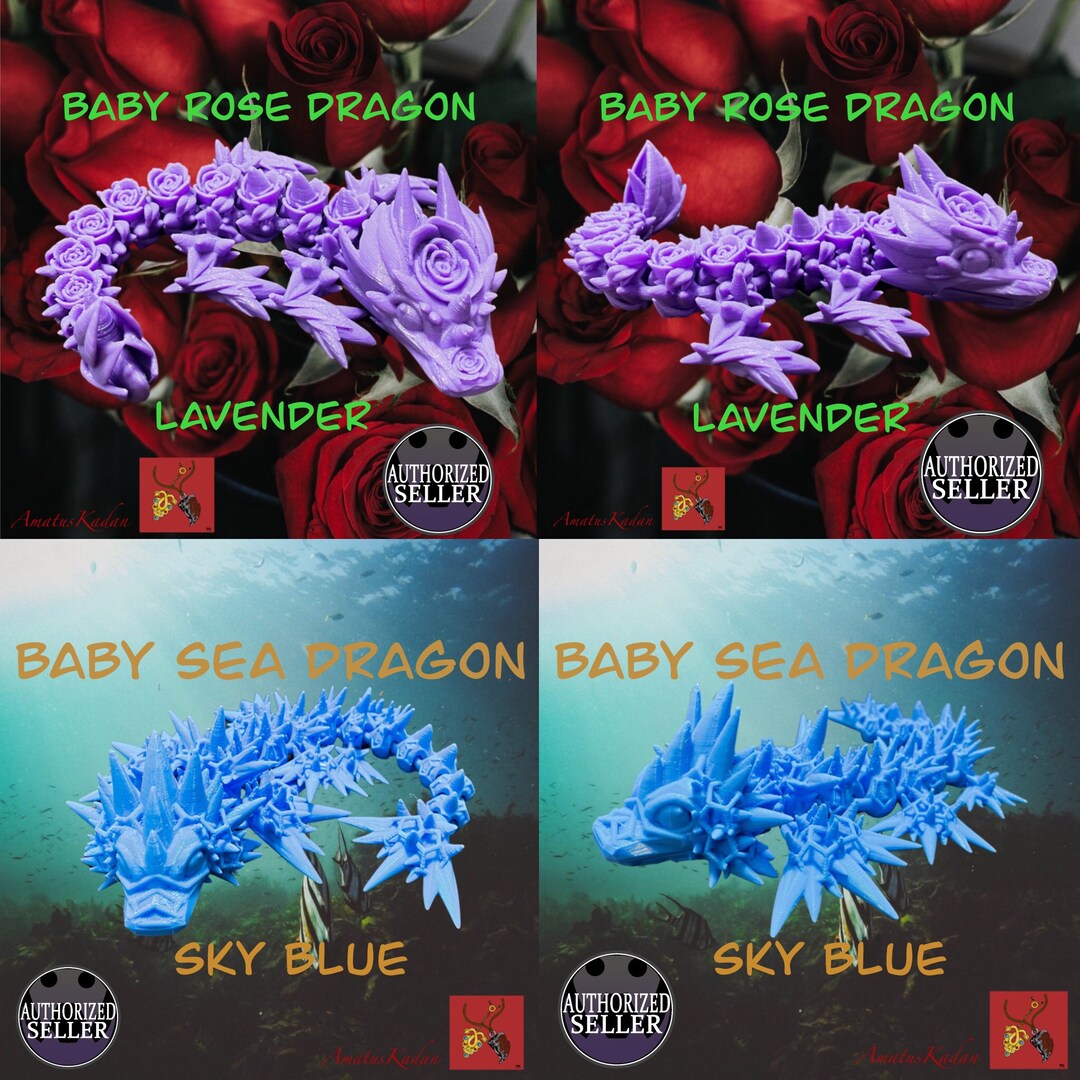 Articulated Baby Dragon Toy by Cinderwing3d - Etsy