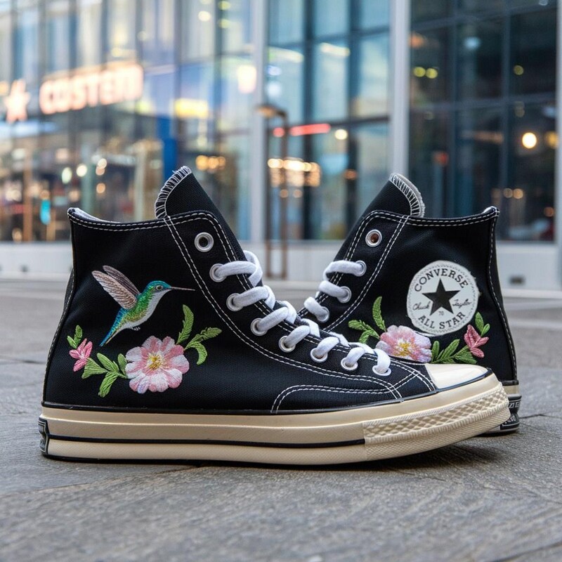 Floral Converse - Etsy