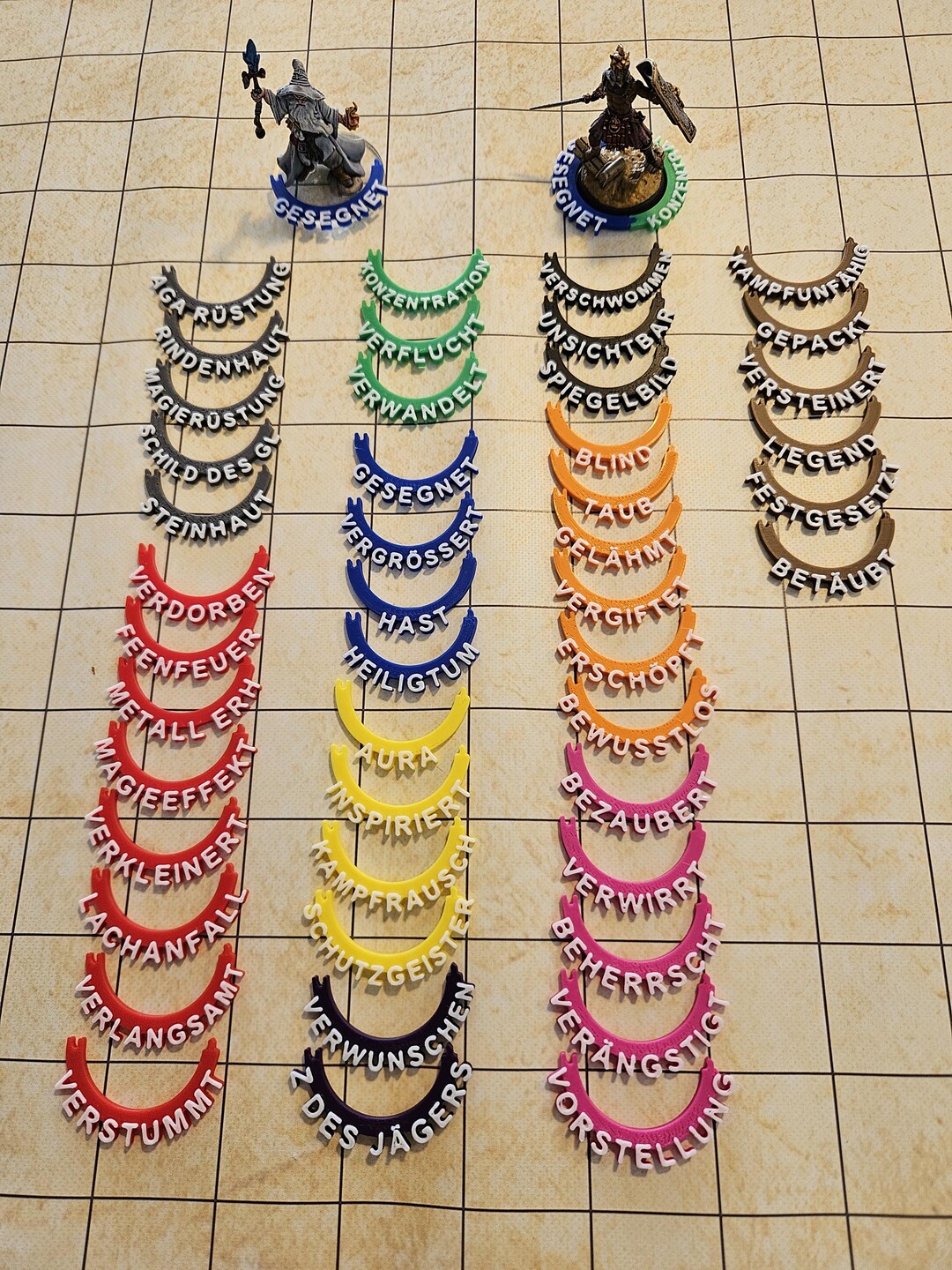 Dnd Condition Marker Rings (german/deutsch): 5E Dungeons and Dragons ...
