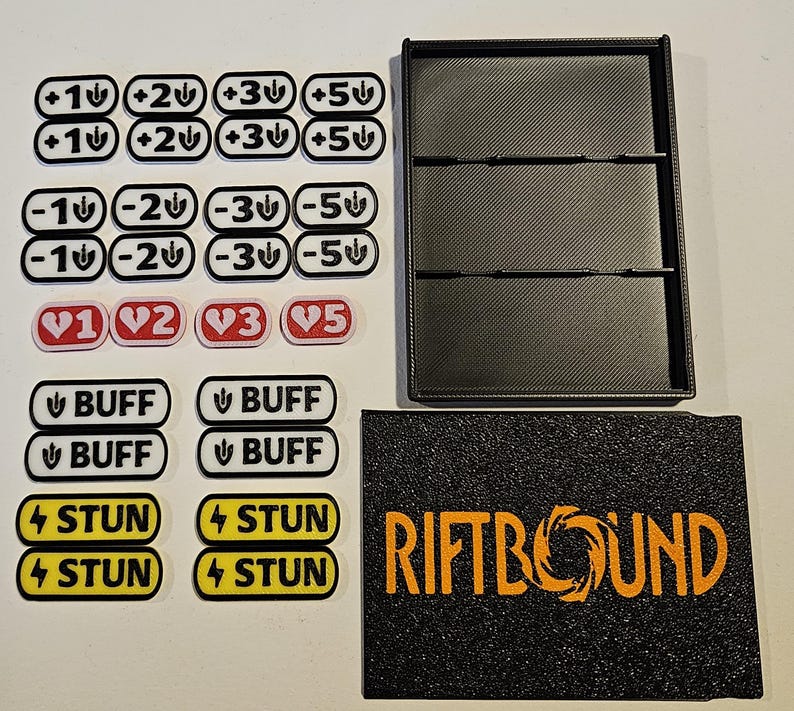 Riftbound TCG Tokens Set With Compact Storage Box - Etsy