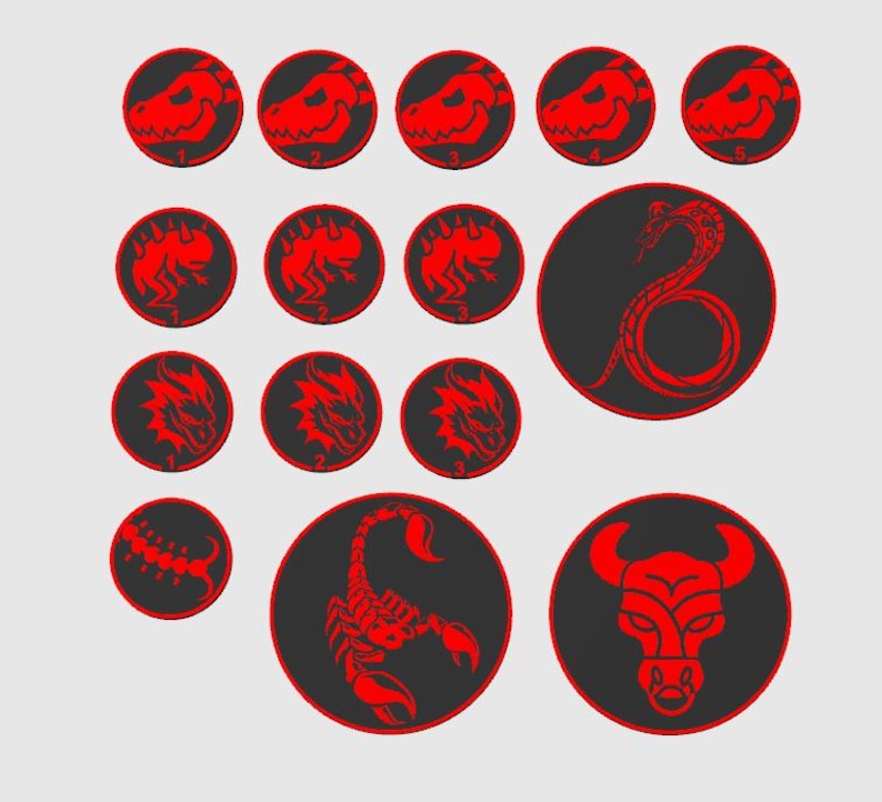Dnd Token Set - Classes, Items, Monsters & Npcs - Dungeons and Dragons ...