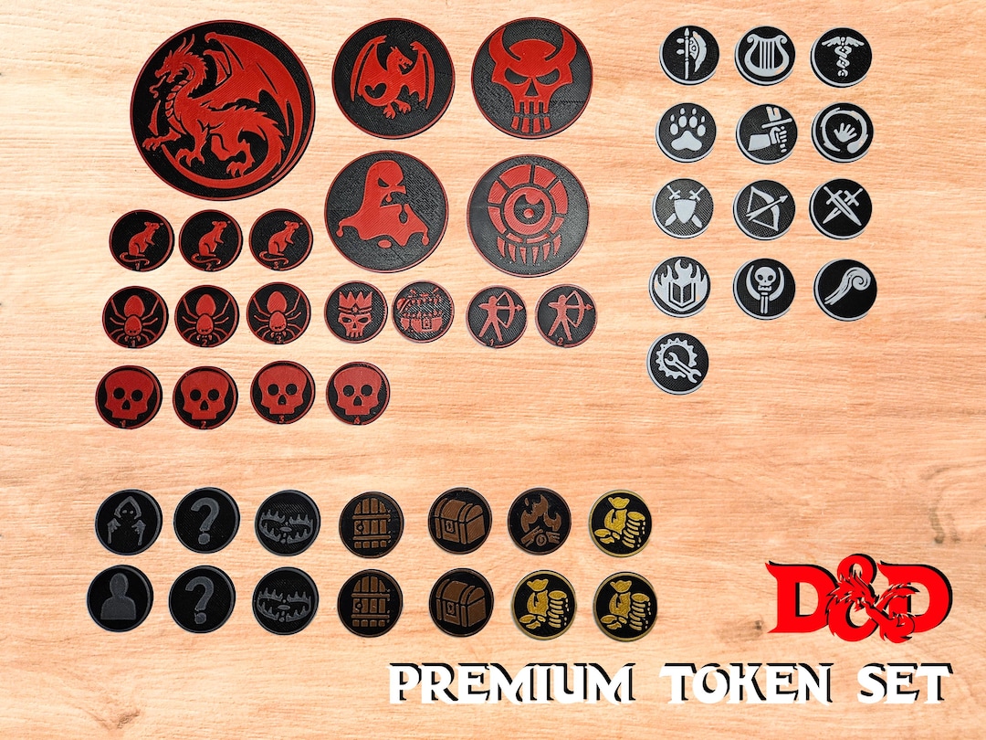Premium Dnd Token Set Classes, Items, Monsters & Npcs Dungeons and ...