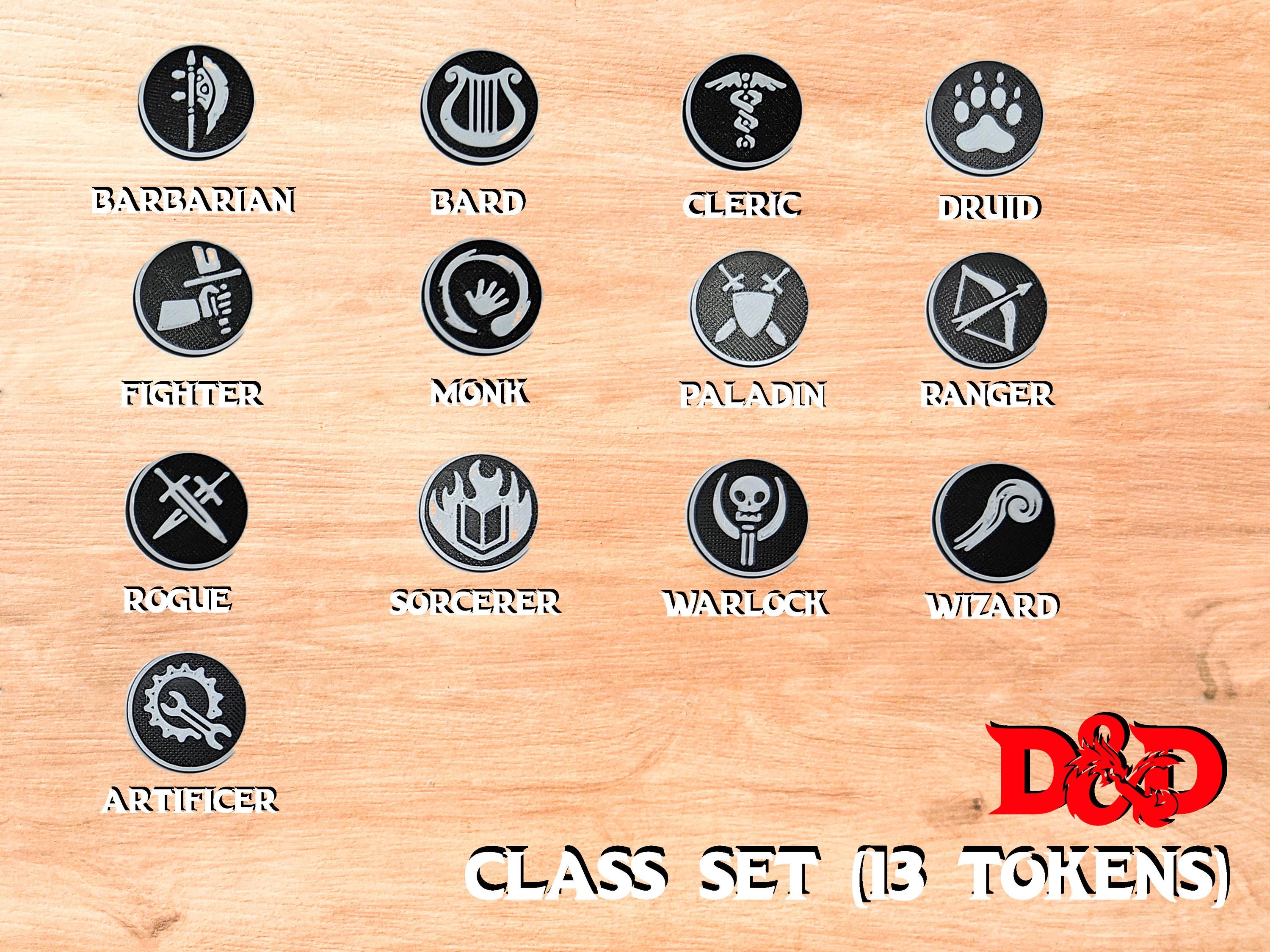 Dnd Token Set - Classes, Items, Monsters & Npcs - Dungeons and Dragons ...
