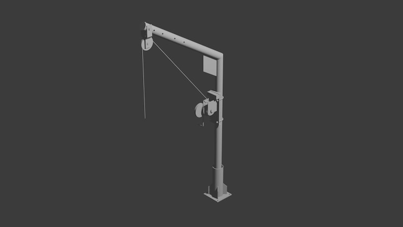 Lift Jib Crane 3D Model .STL File for 3D Printing - Etsy