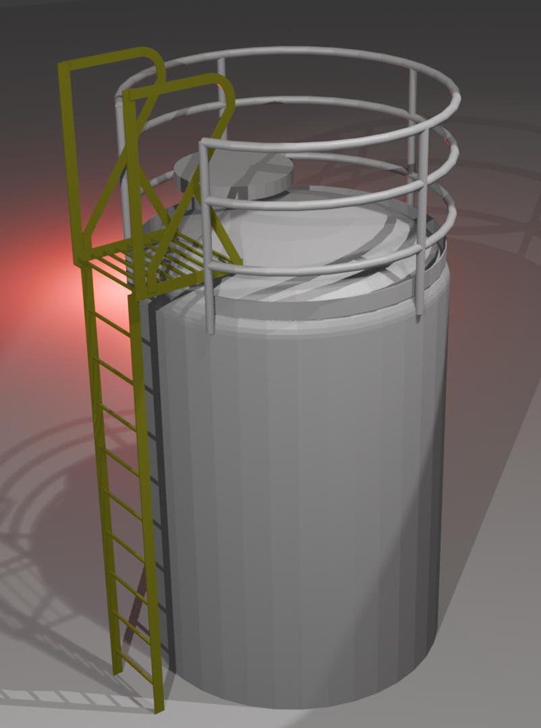 Small Chemical Tank With Ladder .STL 3D Model for 3D Printing - Etsy