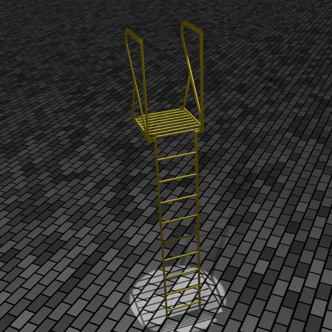 Industrial Ladder 3D Model .STL File for 3D Printing - Etsy UK