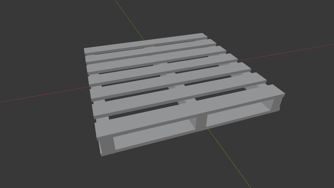 Pallet 3D Model .STL File for 3D Printing. O Scale, HO Scale, and G ...