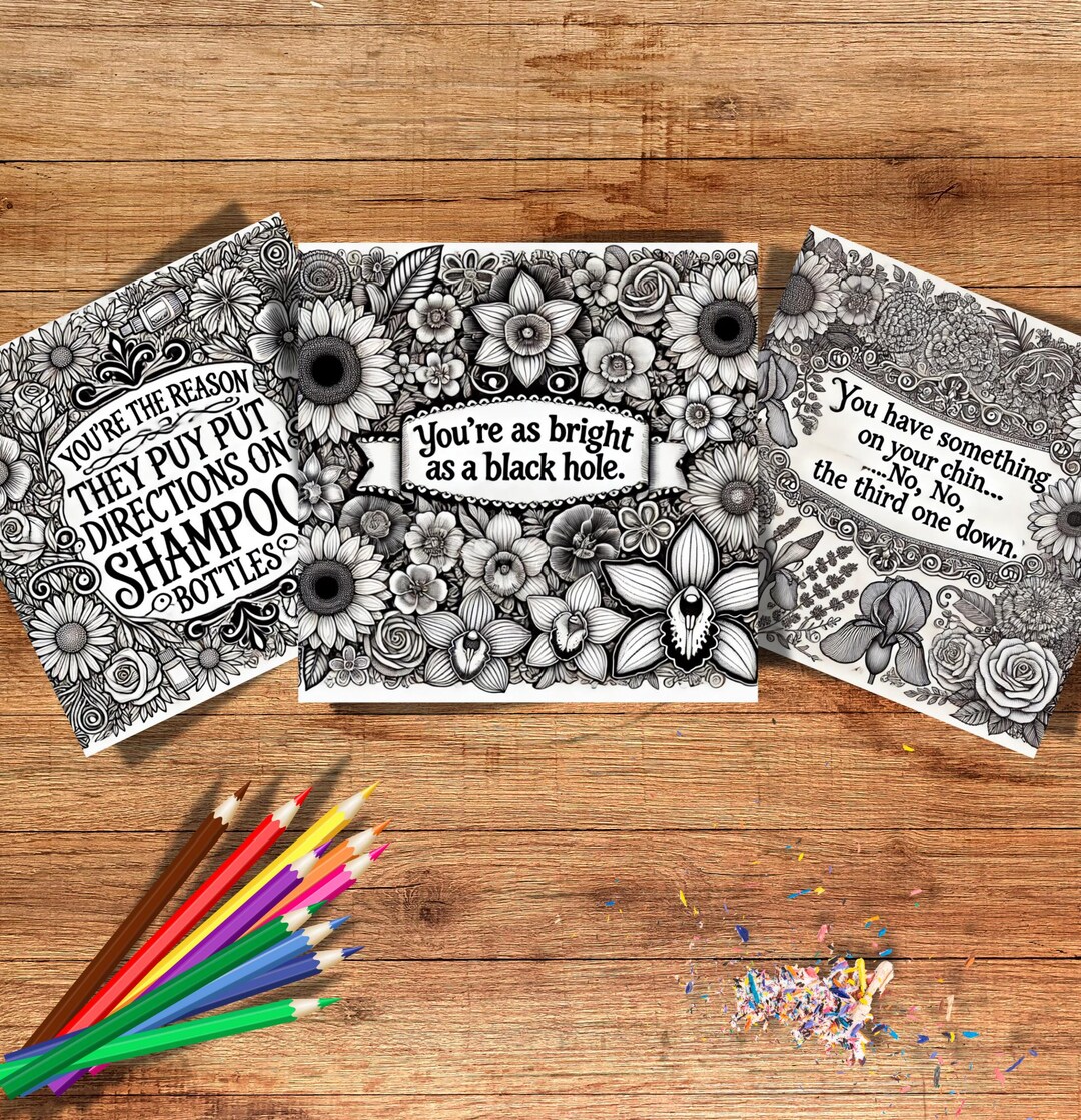 Coloring Pages for Your Enemies - Etsy