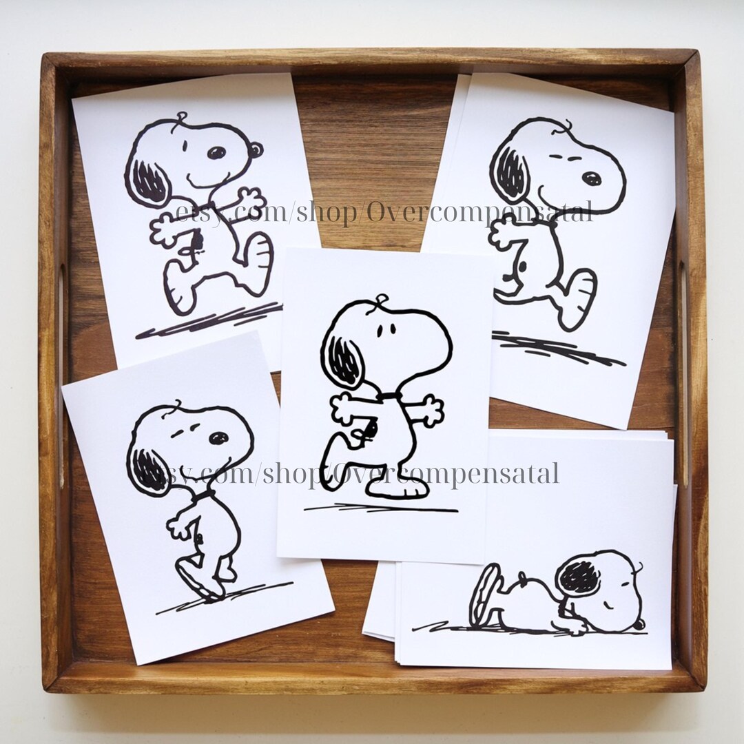 Snoopy Stick & Stitch Embroidery Patterns – 5-piece Set – DIY Peanuts ...